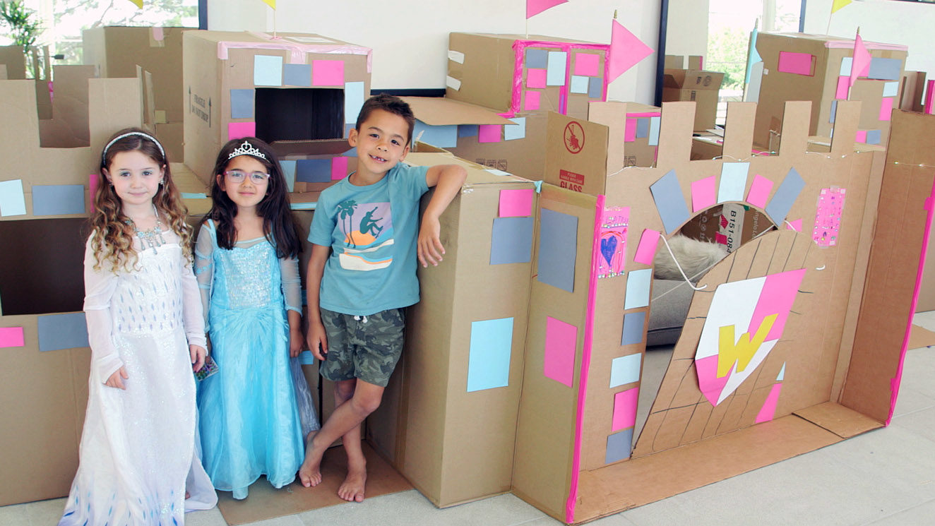 Cardboard Castle With Drawbridge